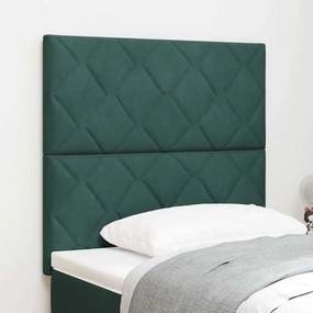 Čelo postele Tmavě zelená 100 cm samet 3337909