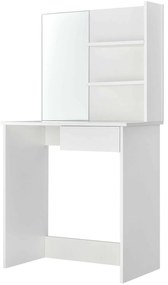 Moderní toaletní stolek s velkými zrcadlovými policemi