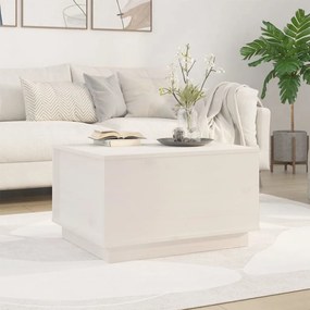 vidaXL Konferenční stolek 60 x 50 x 35 cm masivní borové dřevo [813417] Barva: Bílá