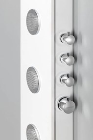 Sapho, SPIRIT ROUND termostatický sprchový panel nástěnný, 250x1550mm, bílá