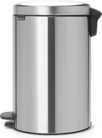 Nášlapný ocelový odpadkový koš v matně stříbrné barvě 20 l NewIcon – Brabantia