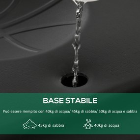 HOMCOM Basketbalový koš pro dospělé s nastavitelnou PVC tabulí 90x60x260-310cm a integrovanými kolečky Bílý