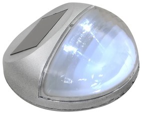 vidaXL Marketos Zahradní nástěnné solární lampy LED 24 ks kulaté stříbrné