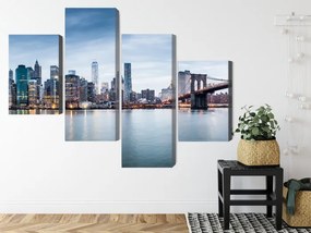 Vícedílný obraz Panoramatický Výhled Na Město New York Nedostatek Nedostatek Plátno Canvas 240x150