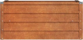 Zahradní vyvýšený záhon rezavý 100 x 40 x 45 cm cortenová ocel 151950