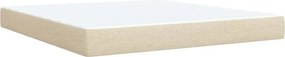 Box spring postel s matrací krémová 180x200 cm textil 3290579