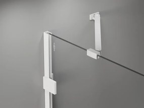 Mexen Lunar levé sprchové dveře 90 cm, transparentní, bílé - 834-090-000-20-00-L