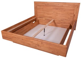 Masivní postel MARS - Solwo Design Dřevo a odstín oleje: DUB Cink - Olejování přírodní, Rozměr spací plochy: 160x200