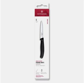 Victorinox - Sada kuchyňských nožů na zeleninu SWISS CLASSIC 10 cm 6 ks černá