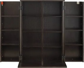 Úložná skříňka na média, 4patrový organizér na DVD VEVOR – 610 × 368 × 846 mm