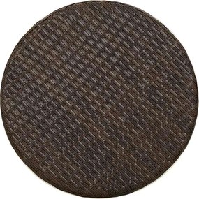 Čajový stolek hnědý 45 cm polyratan 317175