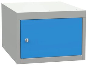 Závěsný dílenský box na nářadí s dveřmi KOVONA, bez polic, 350 x 480 x 610 mm
