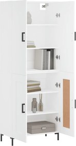 Skříň highboard bílá 69,5 x 34 x 180 cm kompozitní dřevo 3195787