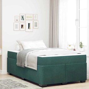 Rám postele s matrací Tmavě zelená 120 x 190 cm textil 3399281
