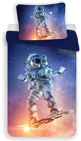 3D povlečení z mikrovlákna ASTRONAUT, modré Rozměr povlečení: 70 x 90 cm | 140 x 200 cm