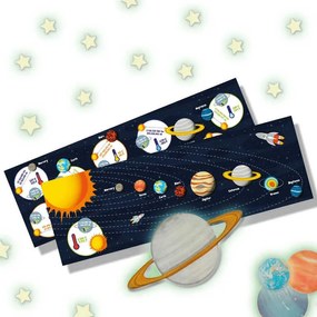 SES CREATIVE Explore Svítící planety dekorace nálepky svítící ve tmě 25123