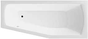 Aqualine, OPAVA vana 160x70x44cm bez nožiček, pravá, bílá, A1671