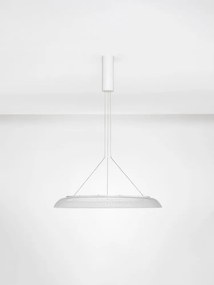 Matně bílé hliníkové LED závěsné svítidlo se stínidlem z akrylového skla ø 60 cm Mantle – Nova Luce