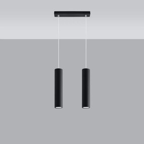 Sollux Lighting Závěsné svítidlo LAGOS 2 černé