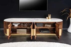 Designový TV stolek Daichi 170 cm mango / mramor