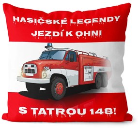 Polštář Hasičské legendy – Tatra 148 (Velikost: 55 x 55 cm)