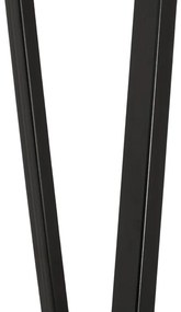 Nordic Design Černý kovový stojací věšák Yako 173 x 50 cm