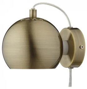 Ball antique brass matt, nástěnné svítidlo Ø12 cm,mosaz Frandsen lighting 5702410239012
