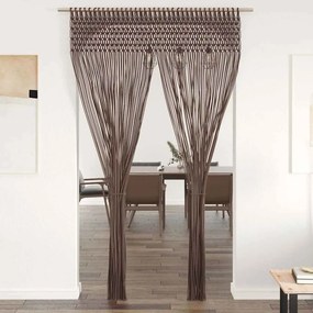 Macramé závěs taupe 140 x 240 cm bavlna 323979