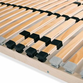 Lamelový rošt postele s 28 lamelami 7 zón 70 x 200 cm 246443