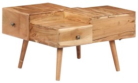 Konferenční stolek 70 x 60 x 42 cm masivní akáciové dřevo - Default Title