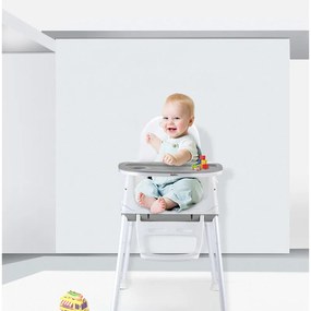 Dětská jídelní židlička PupyHou 3v1 Barva: Šedá