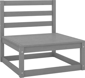 8dílná zahradní sedací souprava šedá masivní borovice 3075626