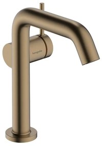 Hansgrohe Tecturis S - Umyvadlová baterie s výpustí Push-Open, CoolStart, EcoSmart, kartáčovaný bronz 73342140