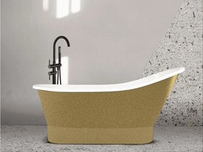 BESCO Volně stojící vana GLORIA Glam - zlatá Rozměr vany - 150 × 70 cm - VANPAO15GLAM01
