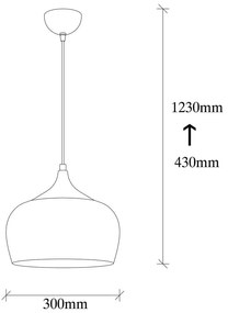 Závěsné svítidlo ve zlaté barvě s kovovým stínidlem ø 30 cm Berceste – Opviq lights
