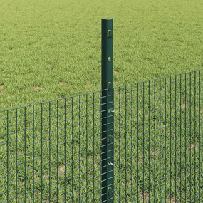 Svařovaná drátěná plotovina s tyčkami 100 x 0,5 m Zelená 3336532