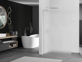 Mexen Kioto L, sprchová zástěna Walk-In 80 x 200 cm, 8mm sklo námraza, chromový profil, 800-080-103-01-30