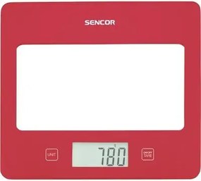 SENCOR SKS 5034RD červená / digitální kuchyňská váha / max. 5 kg / fun