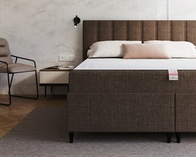 Dvoulůžková čalouněná postel Trentino se zvedacím roštem Ottawa - výběr z 9 provedení