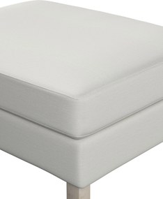 Potah na podnožku IKEA Karlstad barva šedá látka lesklé, pletený vzor, sametová