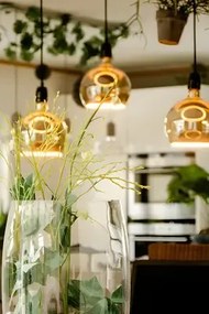 SEGULA LED Floating Globe 200 Smokey šedá / E27 / 6 W (24 W) / 240 lm