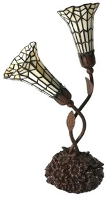 Tiffany stolní lampa Carillon – 34x25x58 cm