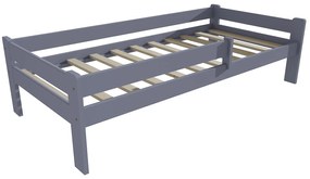 Vomaks Dětská postel DP 012 se zábranou Rozměr: 80 x 160 cm, Barva: barva šedá