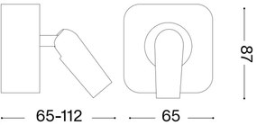 Ideal Lux - LED Nástěnné bodové svítidlo BEAN LED/3W/230V CRI 90 zlatá