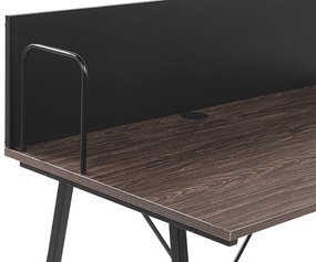 Psací stůl 100 x 50 cm tmavé dřevo HASTINGS Beliani