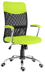 Dětská židle Neoseat TEENAGE — látka, černá / reflexní zelená