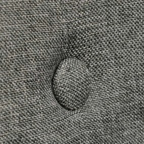 Jídelní židle 2 ks světle šedé textil a masivní dubové dřevo 241156