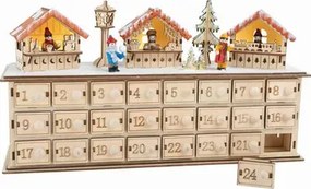Small Foot Dřevěný adventní kalendář vánoční trhy