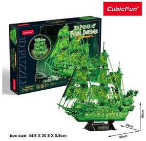 CubicFun - Puzzle 3D Pirátská loď Létající Holanďan 360 dílků