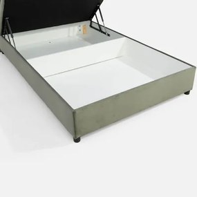 Postel boxspring zelená LAURITA 120x200 cm